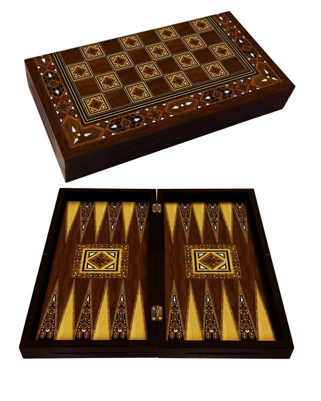 Buy Antique Mosaic Handmade Backgammon, Nacre - Grand Bazaar Istanbul ...