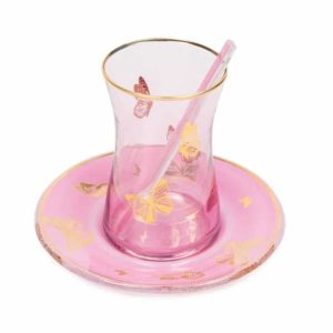 Buy Pink Premium Tea Set for Six - Grand Bazaar Istanbul Online Shopping