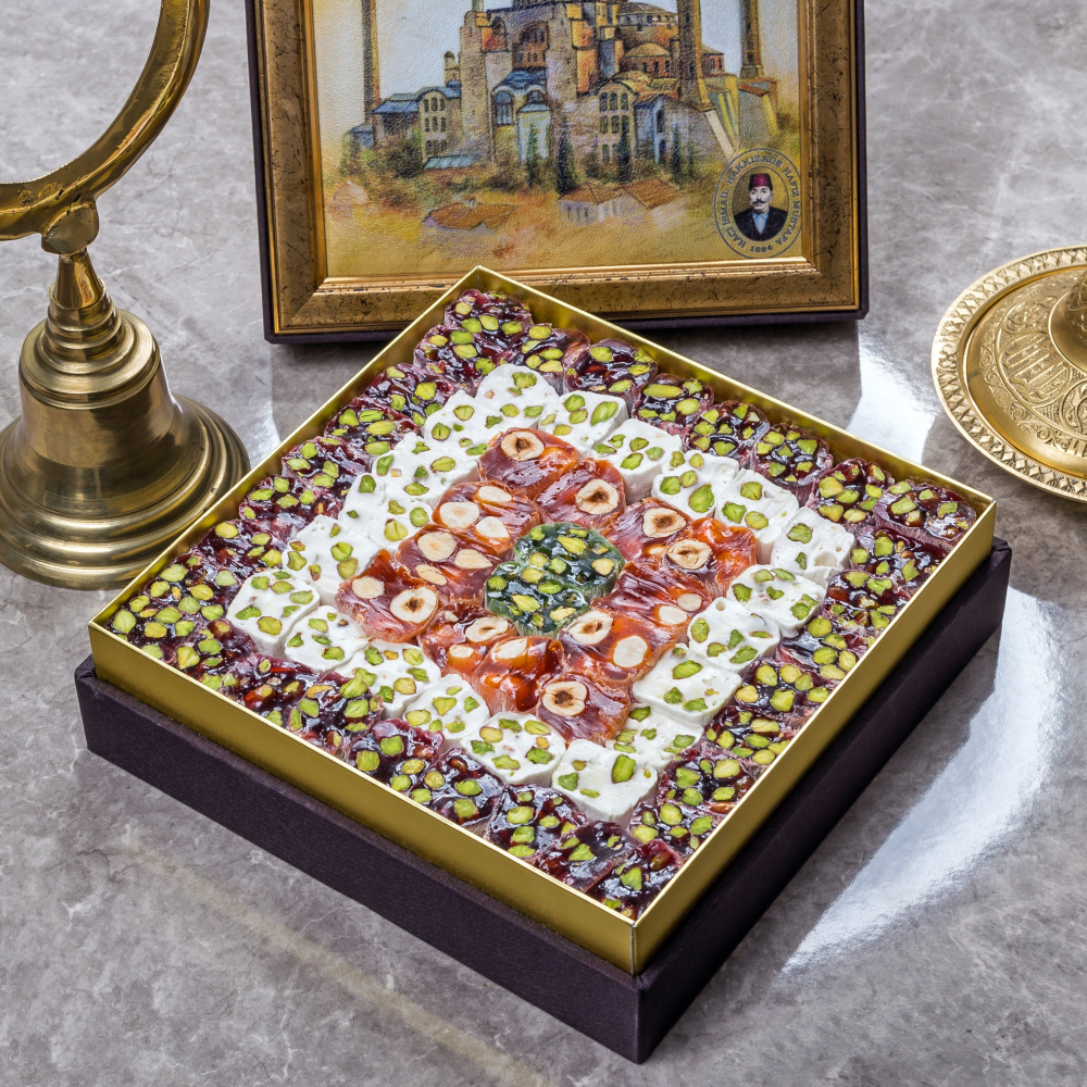 Buy Assorted Mosaic Turkish Delight Box, 1200g - Grand Bazaar Istanbul ...